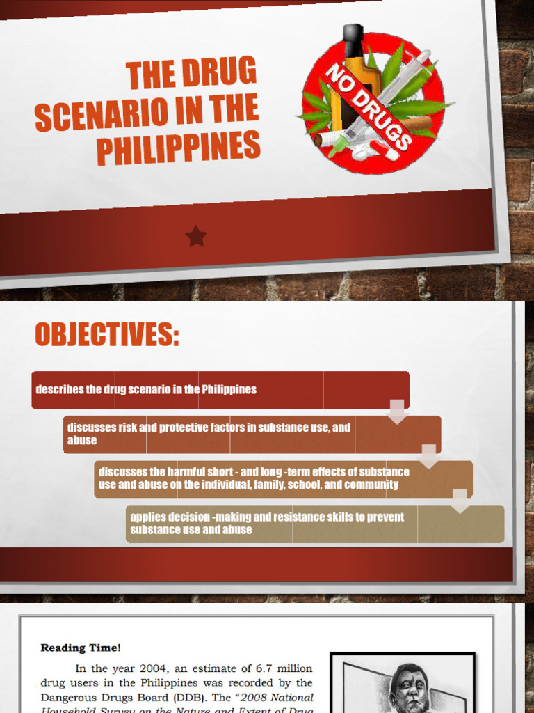 2ND Quarter Health 9 Drug Scenario in The Philippines | PDF | Substance ...