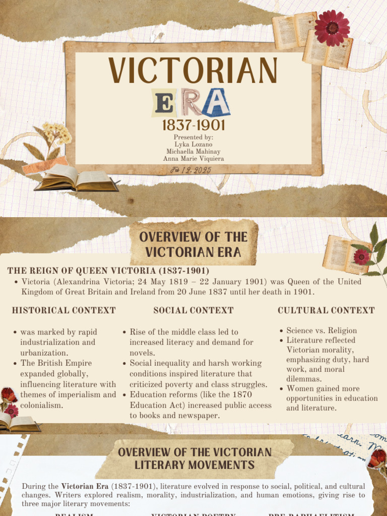 Group 6-Victorian Era | PDF | The Picture Of Dorian Gray | Estella ...