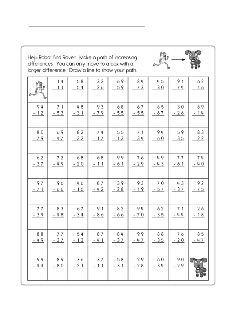 MathWorksheetsGrade4 1 6 | PDF