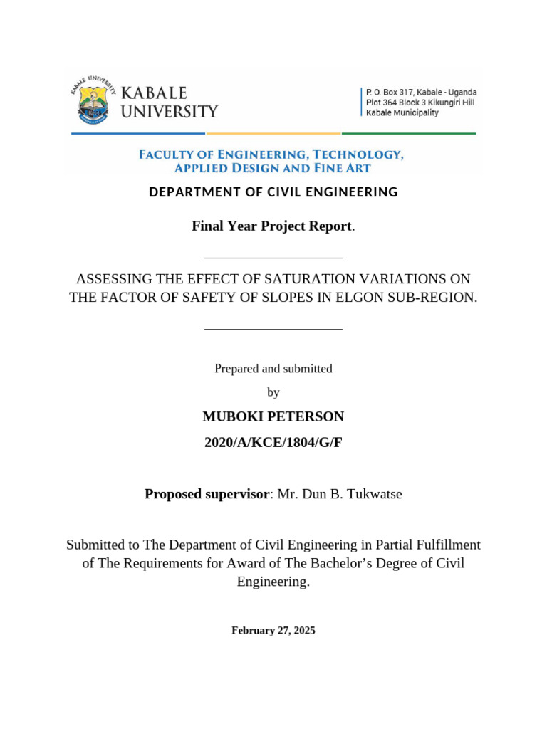 PSD Peterson Report Final PDF | PDF | Landslide | Geotechnical Engineering