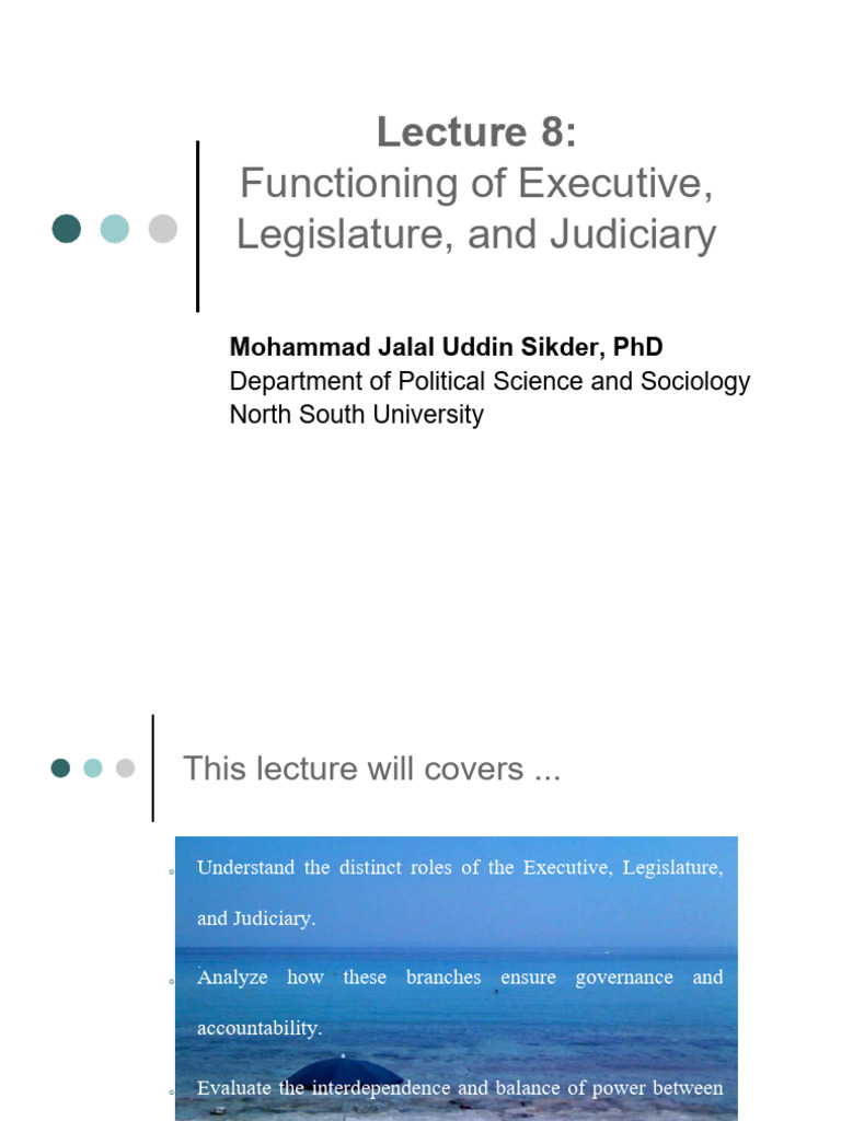 Functions of Government Branches Explained | PDF | Separation Of Powers ...
