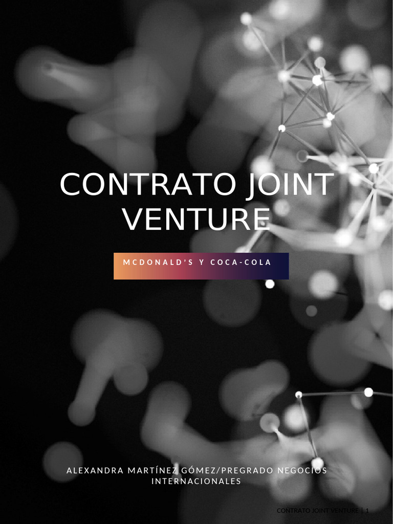 Contrato Joint Venture | PDF | Proyecto conjunto | Business