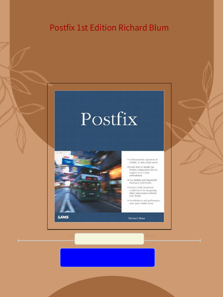 Postfix 1st Edition Richard Blum | PDF | Domain Name System | Internet