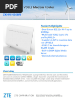 ZXHN H188A Datasheet | PDF | Wi Fi | Ieee 802.11