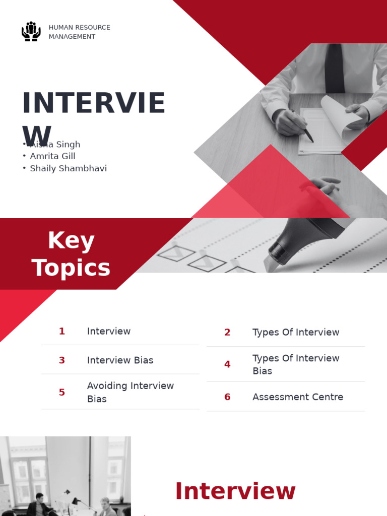 HRM Final Interview | PDF | Interview | Bias