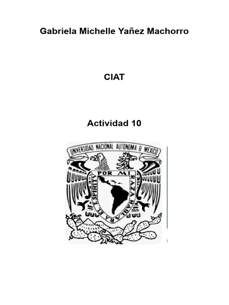 CIAT, Actividad10 | PDF