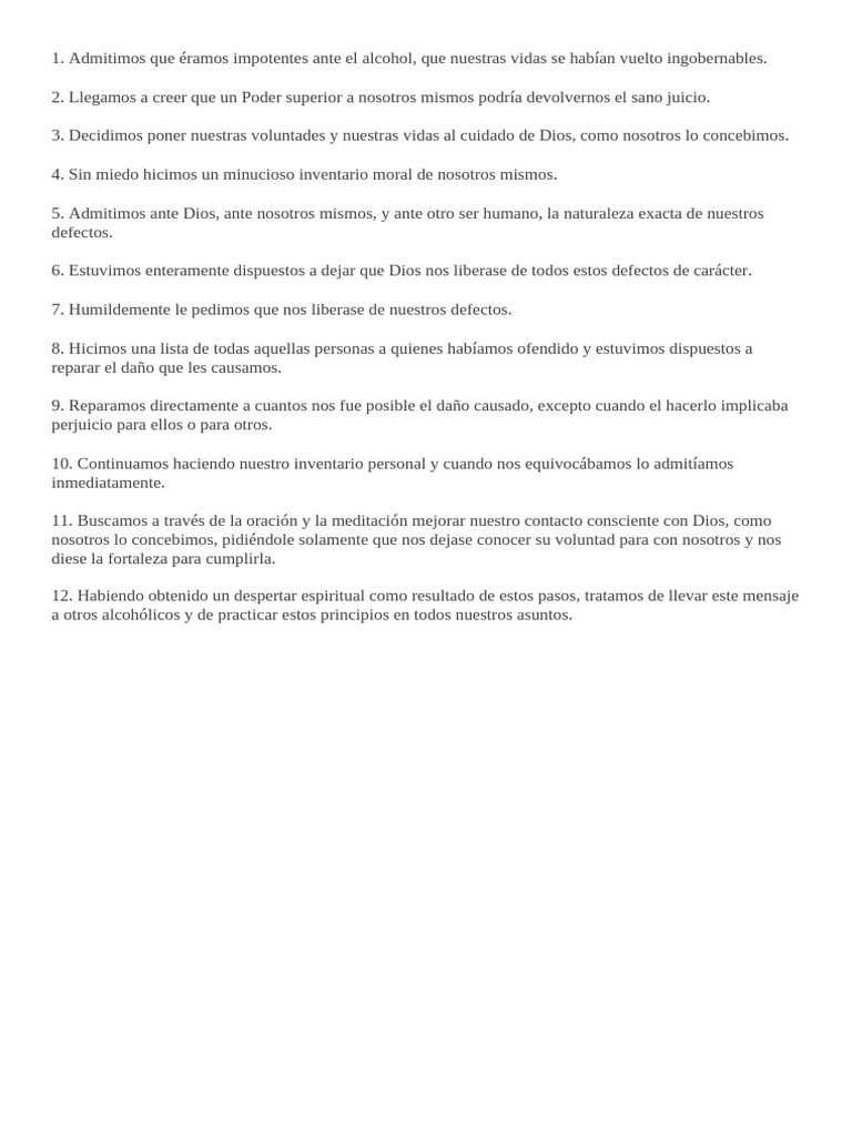 12 Pasos | PDF