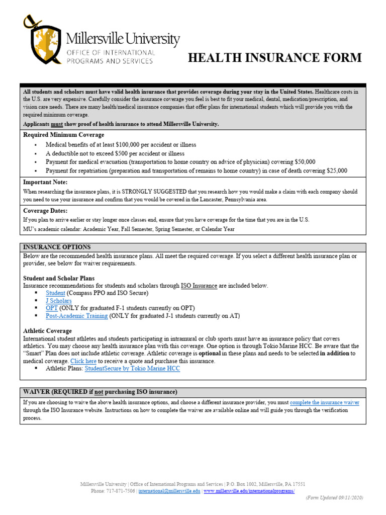Health Insurance Information Pdf Insurance Social Policy