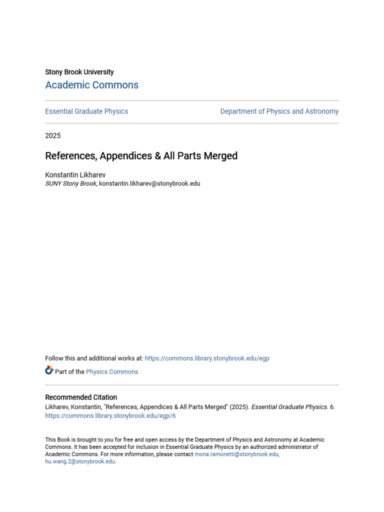 References Appendices & All Parts Merged | PDF | Classical Mechanics ...