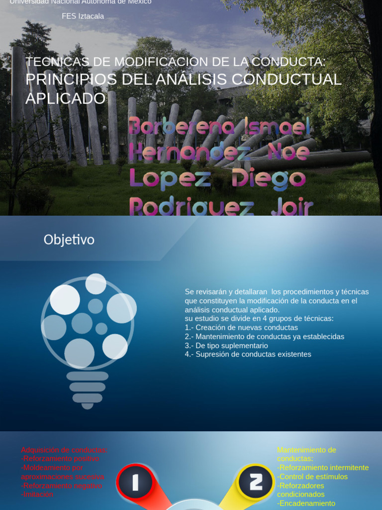 Técnicas de Modificación de Conducta | PDF | Reforzamiento ...