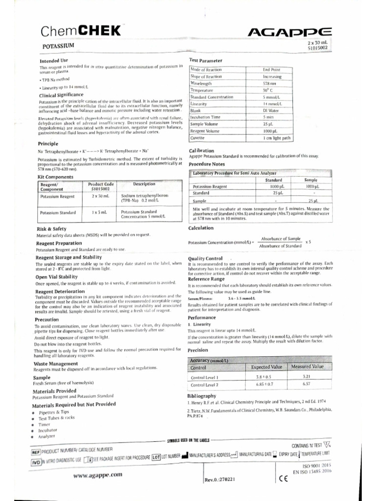Electrolytes-Package-insert | PDF