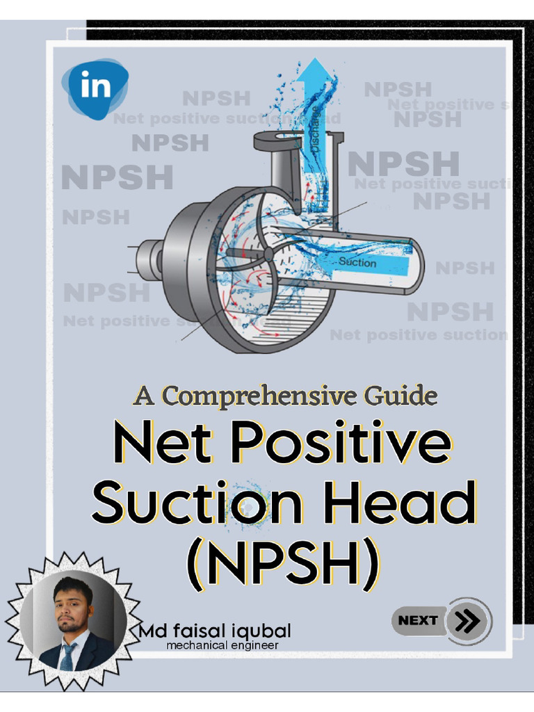 Comprehensive Guide to NPSH (Net Positive Suction Head) | PDF
