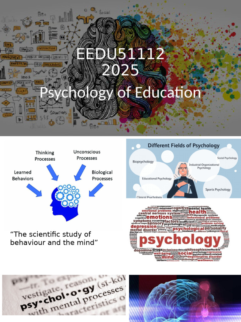 Psychology of Education Overview | PDF | Learning | Psychology