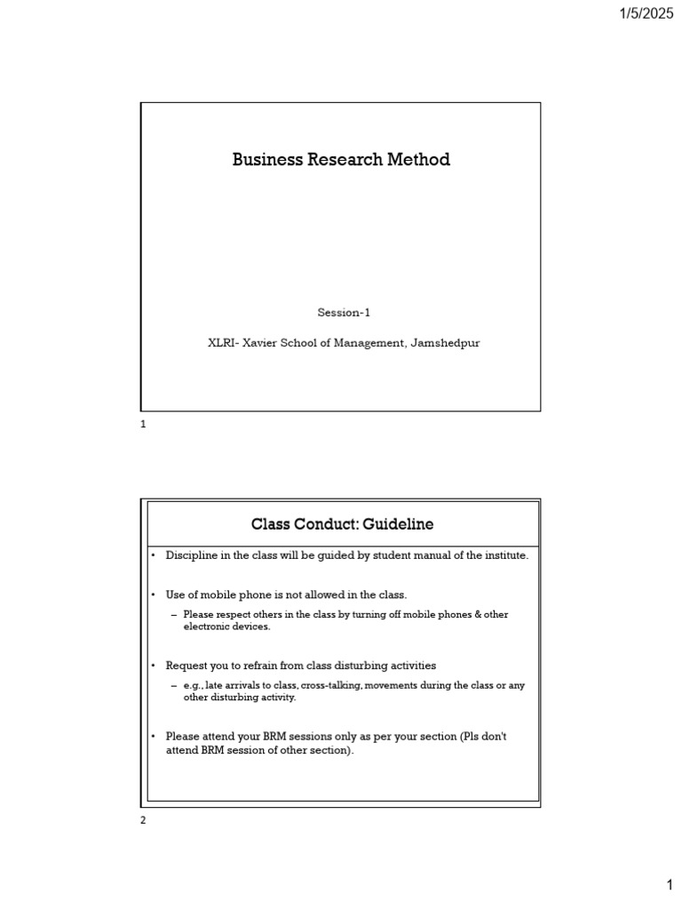 BRM Quiz 1 Slides | PDF | Hypothesis | Quantitative Research