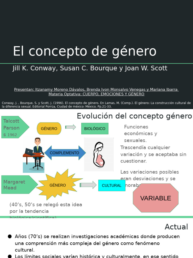 El Concepto de Género | PDF | Género | Estudios de género