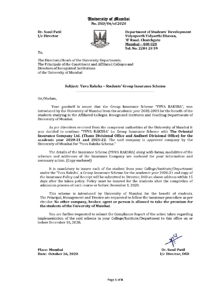 Mumbai Students' Insurance Guide | PDF | Insurance | Value Added Tax