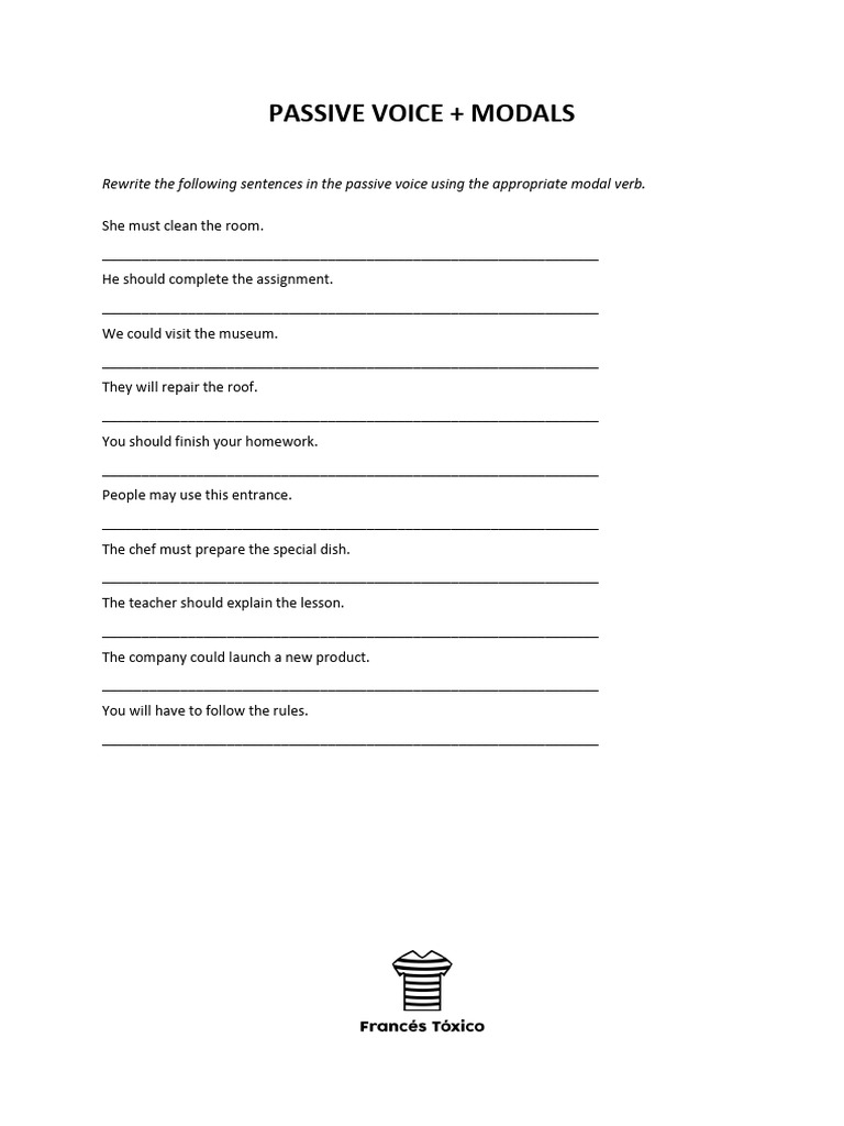 Passive Voice + Modals | PDF