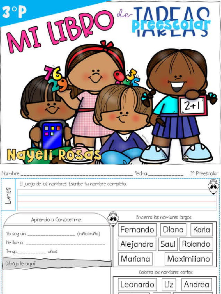 3-preescolar-mi-libro-de-tareas-pdf | PDF