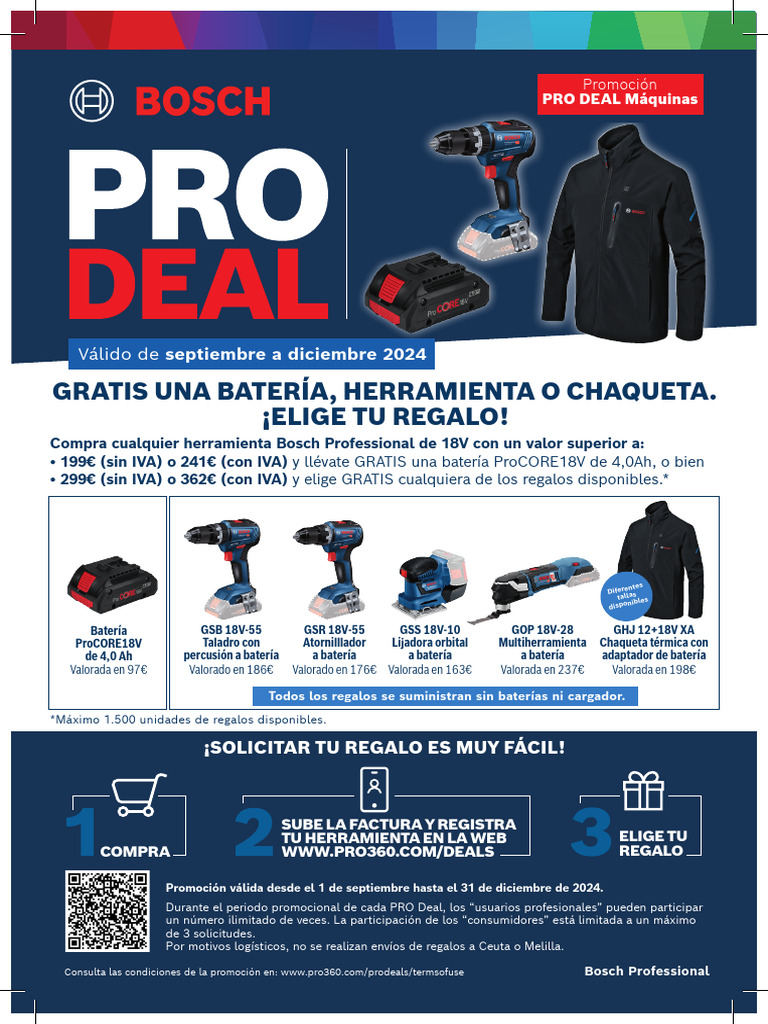 Promoción Bosch: Regalos por Compras 18V | PDF
