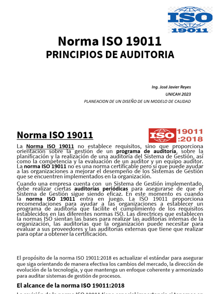 Guía ISO 19011 para Auditorías | PDF | Auditoría | Organización ...