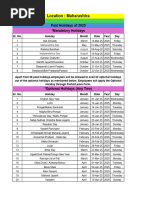 2025 India Public Holiday Schedule | PDF | Religious Holidays | Observances