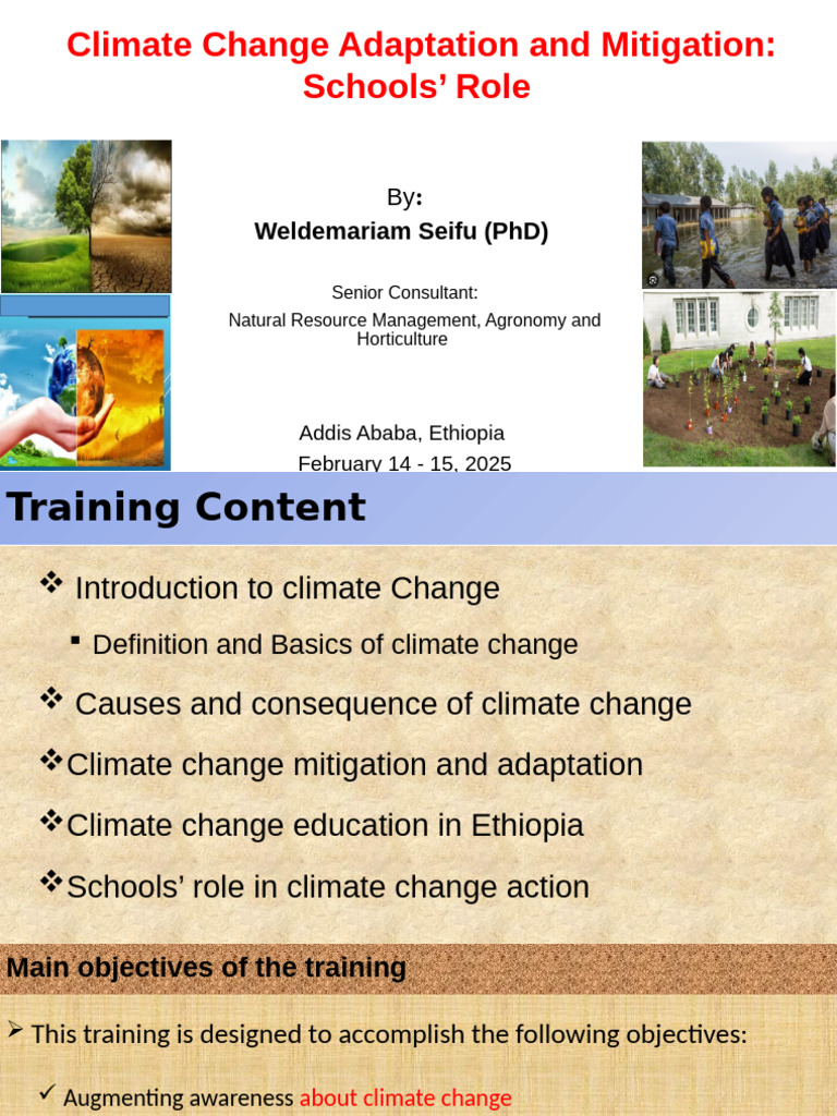 Schools' Role in Climate Change Training | PDF | Greenhouse Gas ...