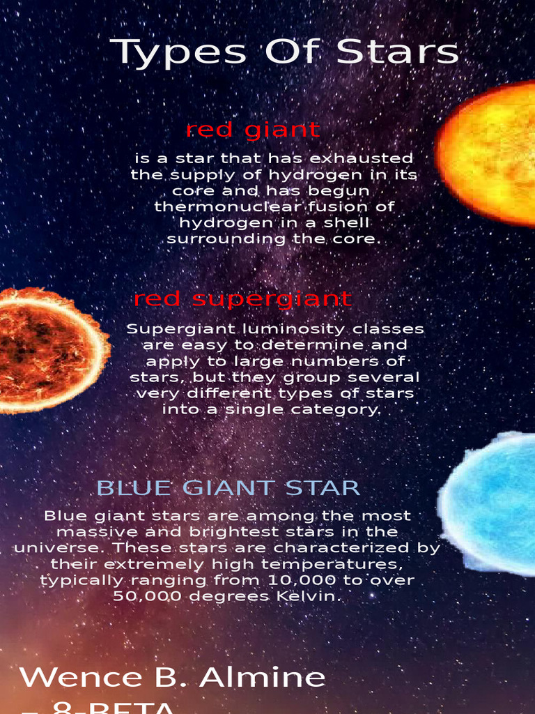 Types of Star | PDF