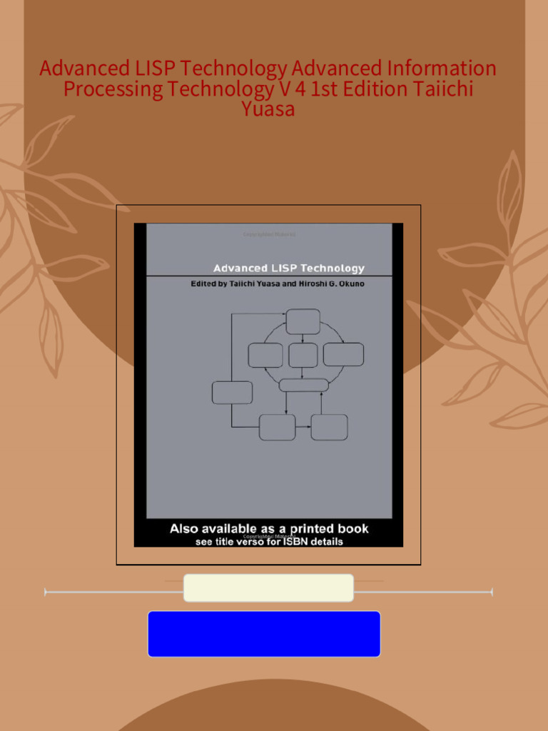PDF Advanced LISP Technology Advanced Information Processing Technology V 4 1st Edition Taiichi ...