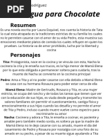 Como Agua para El Chocolate | PDF