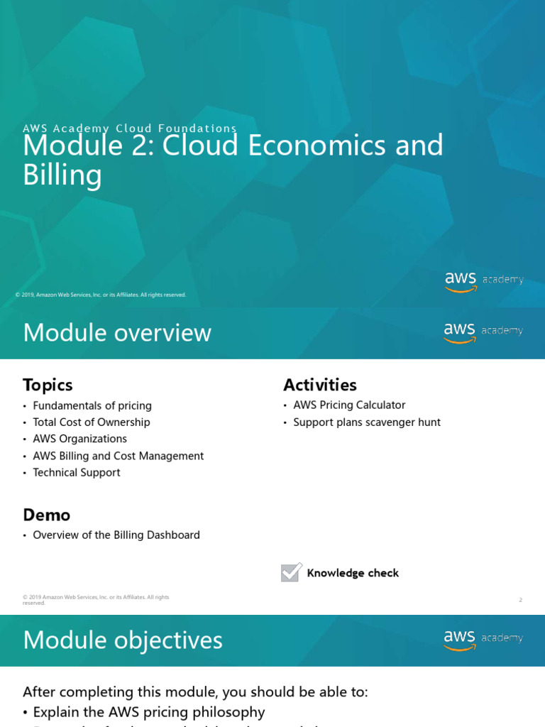 AcademyCloudFoundations Module 02 | PDF | Amazon Web Services | Information Technology
