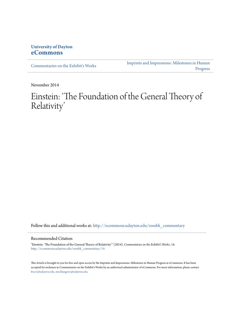 Einstein's General Relativity Explained | PDF | Gravity | General Relativity