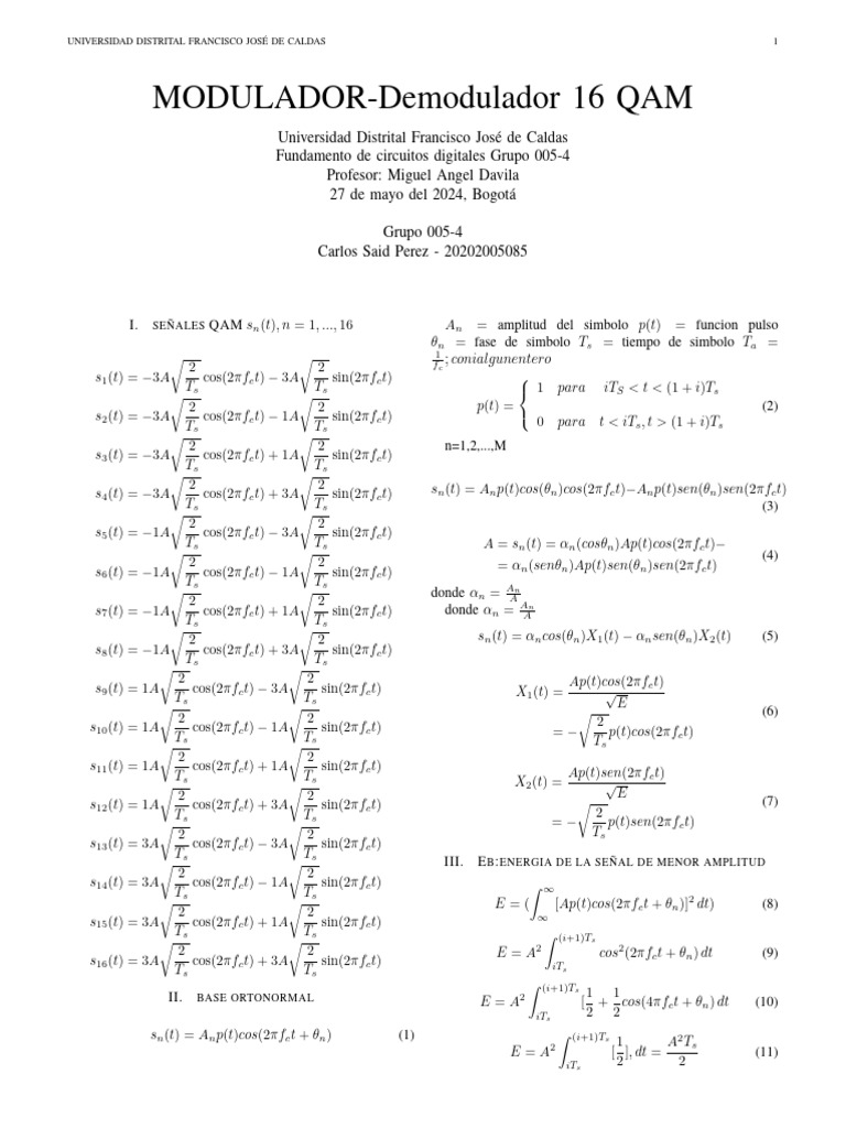 Modulacion 16 QAM | PDF