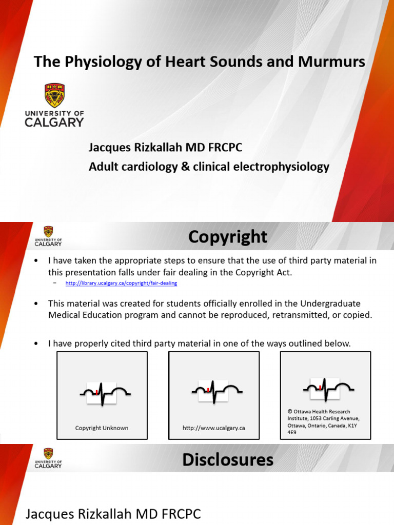 Heart Sounds Physiology Handout. For Week 2.7.5. | PDF | Heart Valve ...