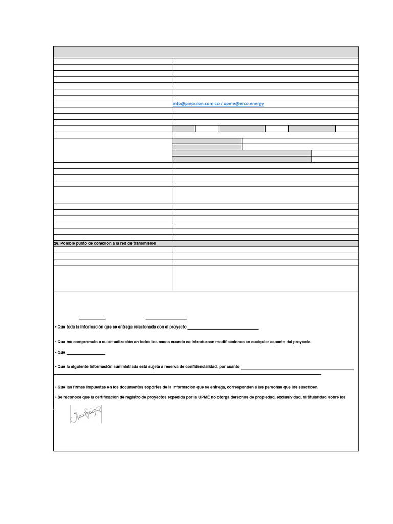 5. Anexo resolucion - Formatos UPME pagina 1 | PDF