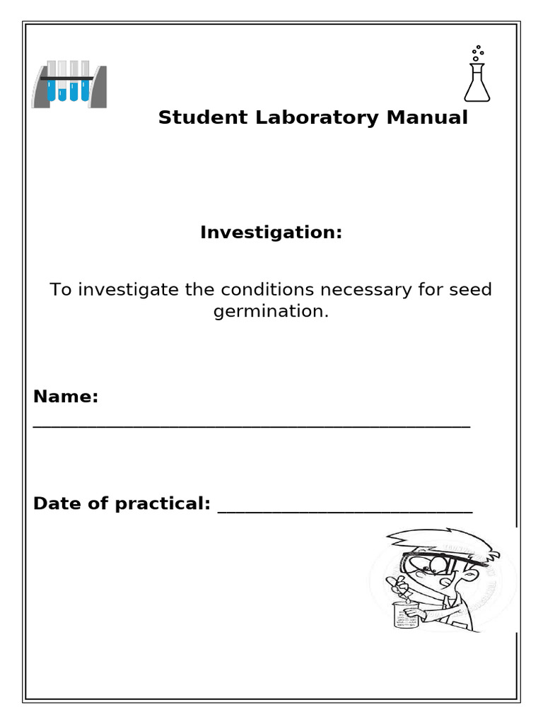 Seed Germination Investigation Manual | PDF | Germination | Seed