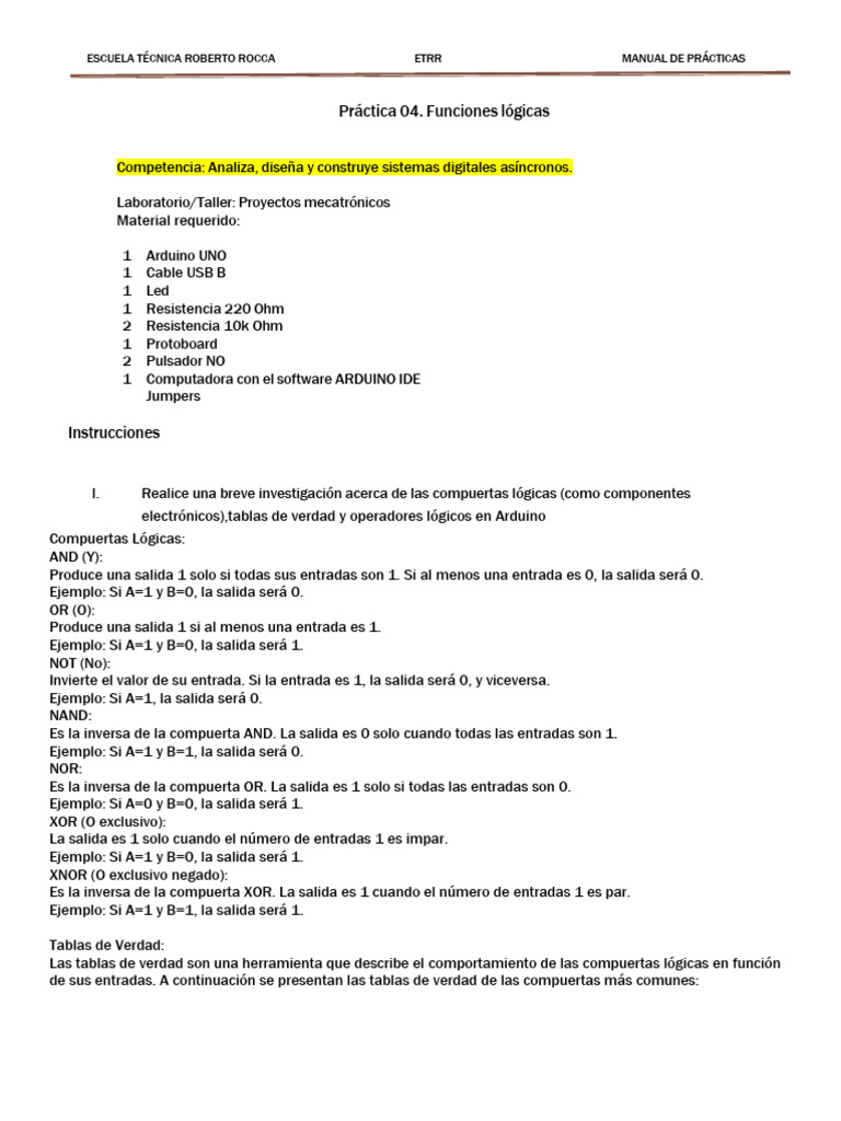 Practica4 PICs | PDF | Puerta lógica | Informática