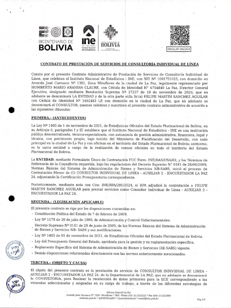 INE AL N°286 2024 FELIPE SANCHEZ_0001 | PDF