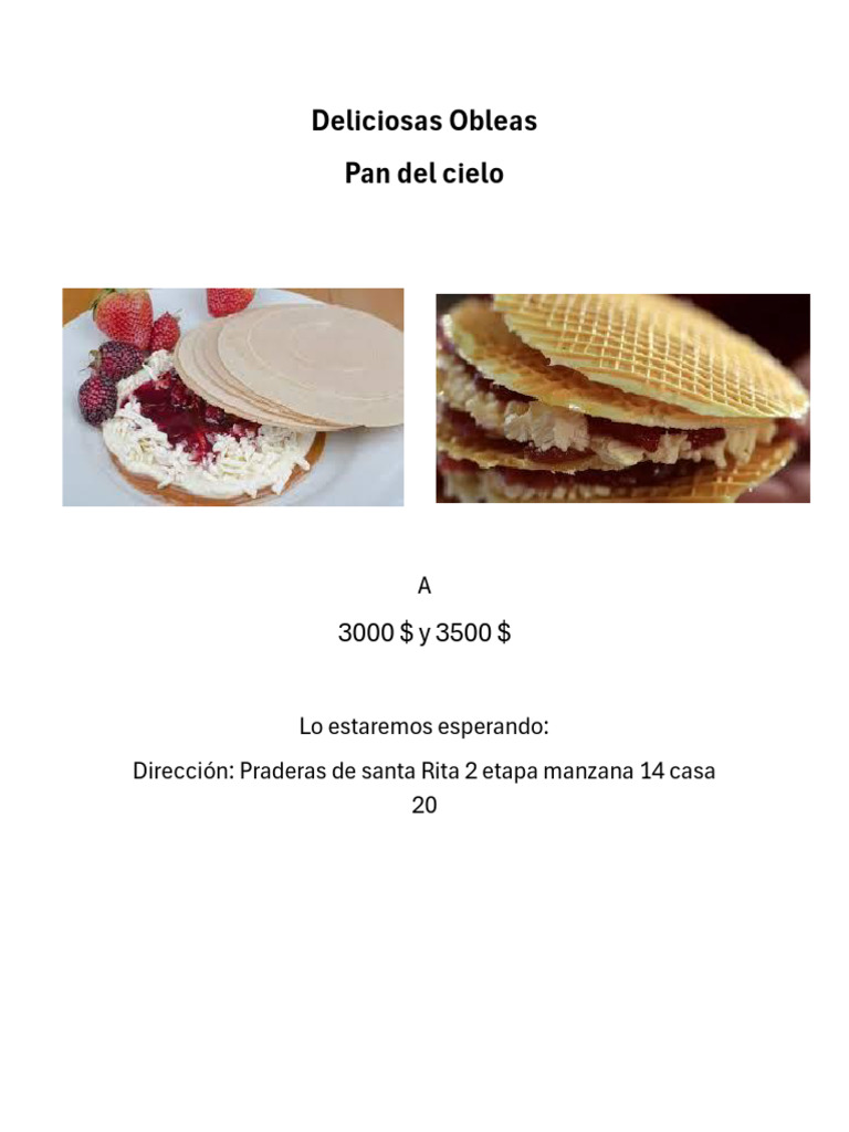 Obleas | PDF