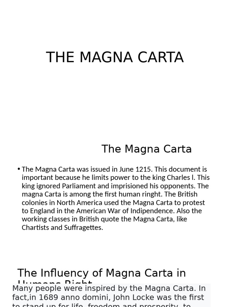 Magna Carta's Lasting Impact | PDF