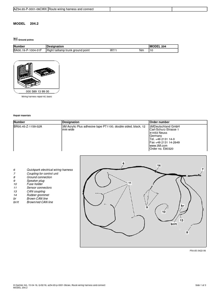 Route Wiring Harness and Connect | PDF | Electrical Connector ...