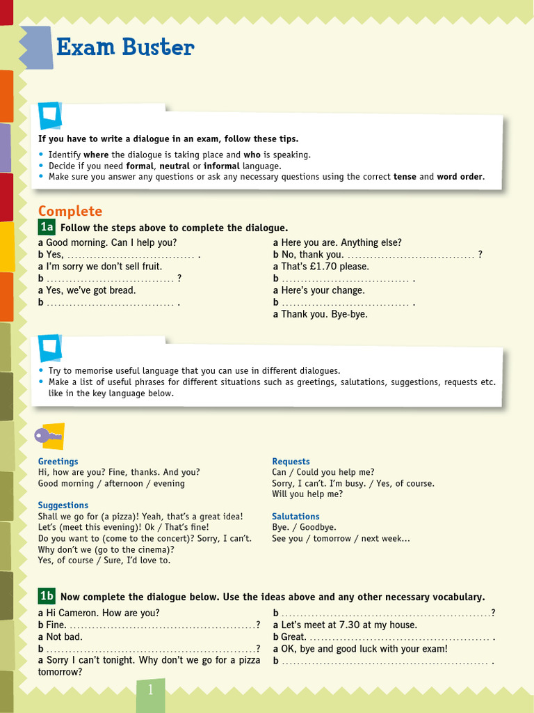 Writing Dialogues | PDF | Languages | Foreign Language Studies