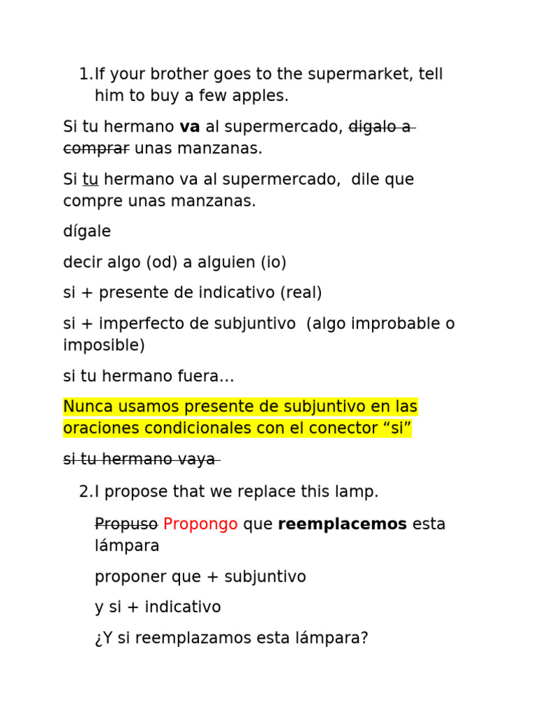 Guía de Uso del Subjuntivo en Español | PDF | Morfología Lingüística ...