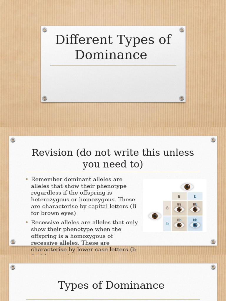 Chalk and Talk - Different Types of Dominance | PDF