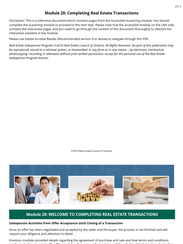 C2 M20 Completing Real State Transaction Print V1 | PDF | Sales