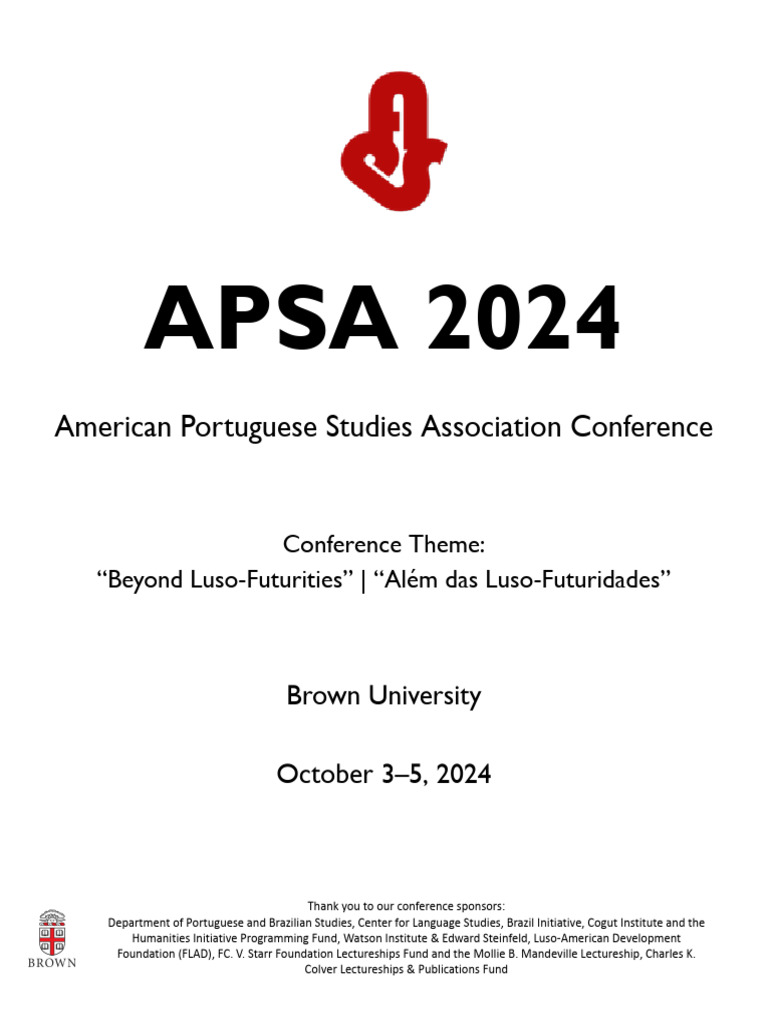 APSA 2024 CONFERENCE PROGRAM .docx | PDF | Providence