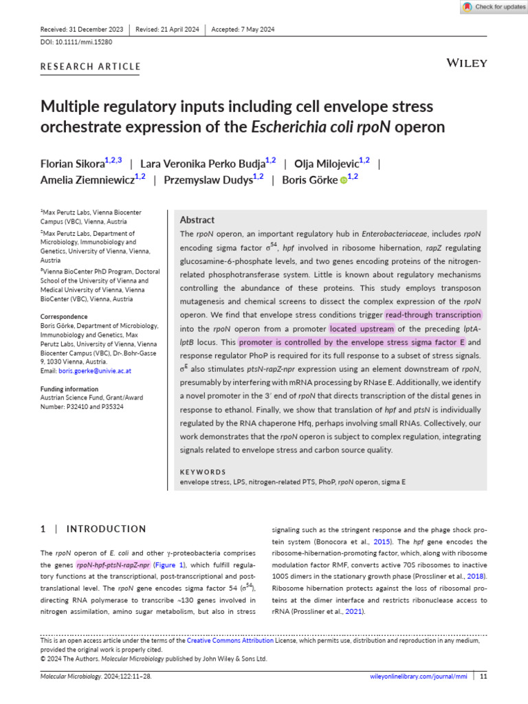 18 Sikora Et Al | PDF | Northern Blot | Gene
