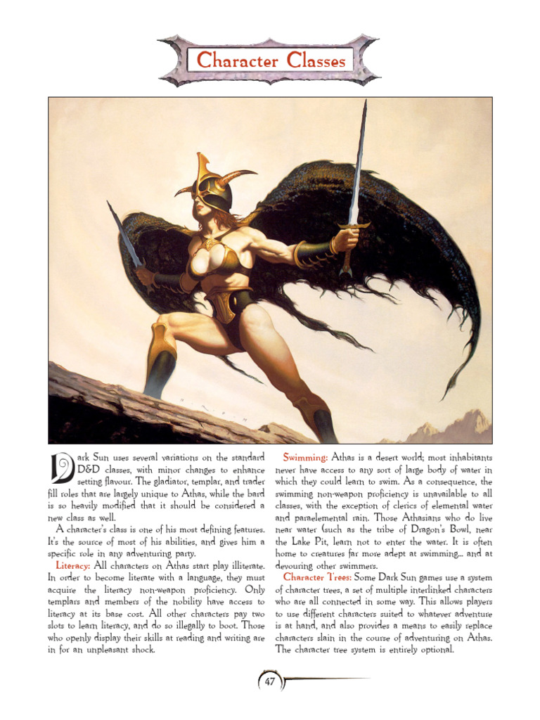 Blog 08 - Dark Sun Classes | PDF | Fires