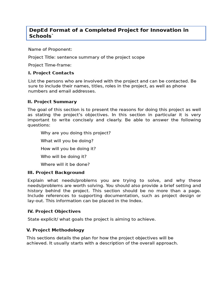 Completed Innovation Format | PDF