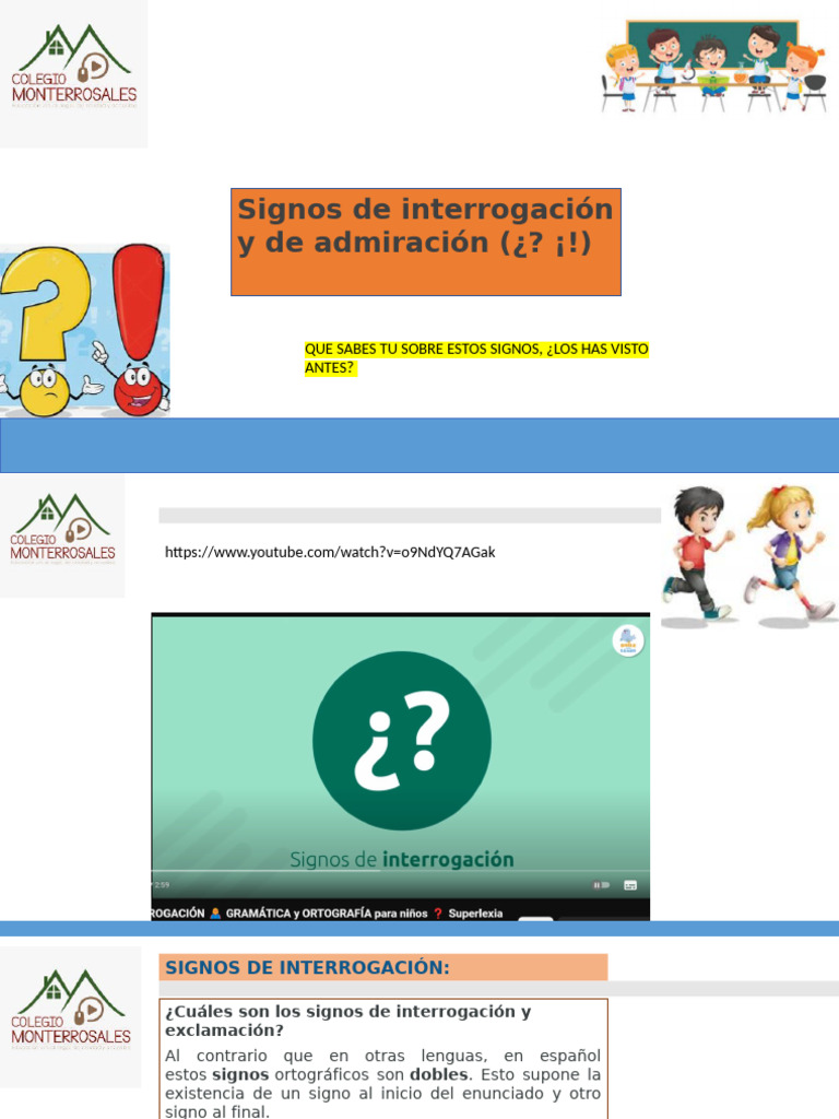 Semana 6 (10-15 Febrero) (3) Signos de Puntuacion Interrogacion ...