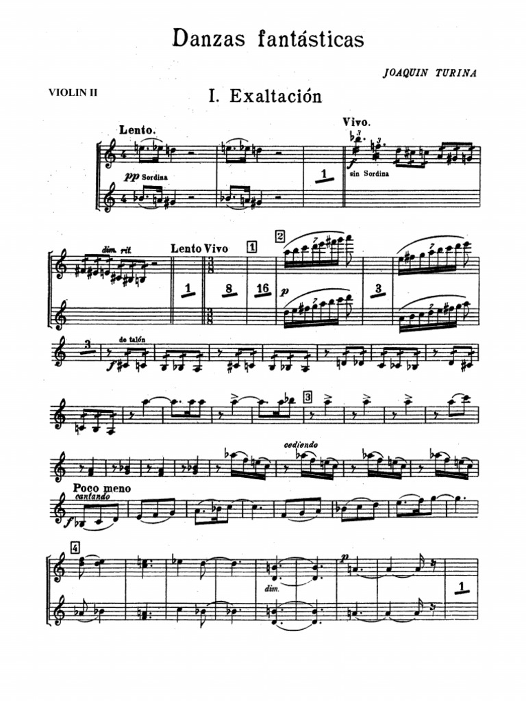 12-Violins II-Turina Danzas Fantásticas, Op.22 | PDF